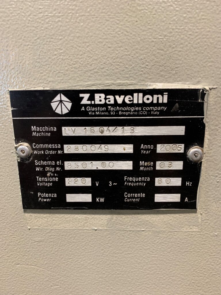 BAVELLONI LV1604 60″ Vertical Open Top Flat Glass Washer – American ...